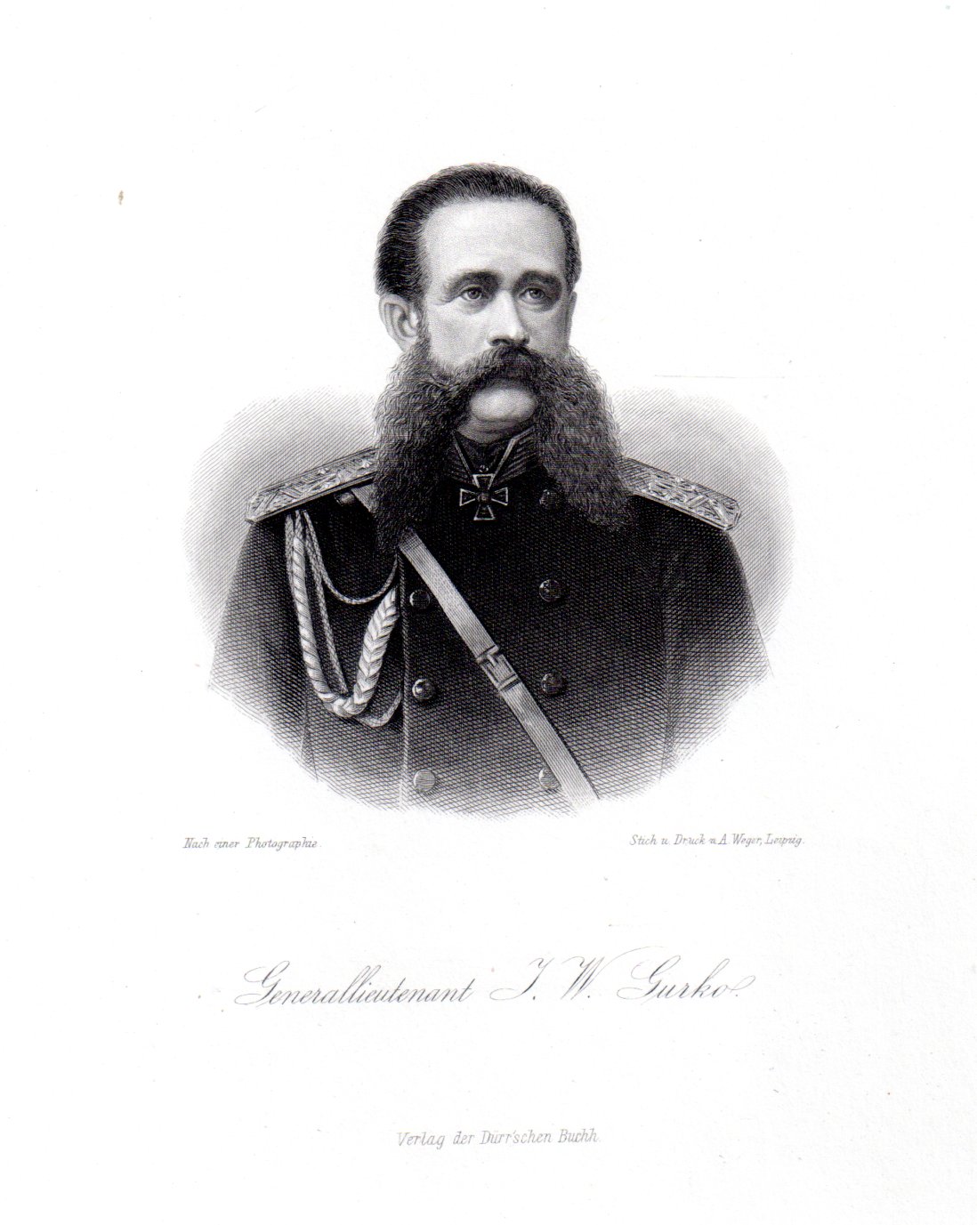 Jozif Gurko (Hurko) 1828-1901 General | Antique Portrait