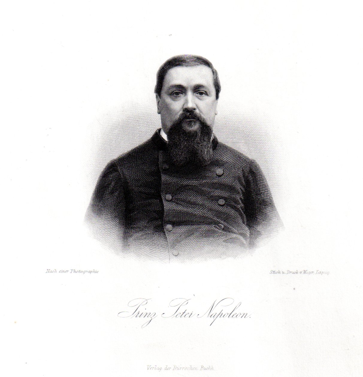 Prince Pierre-Napoléon Bonaparte 1815-1881 | Antique Portrait